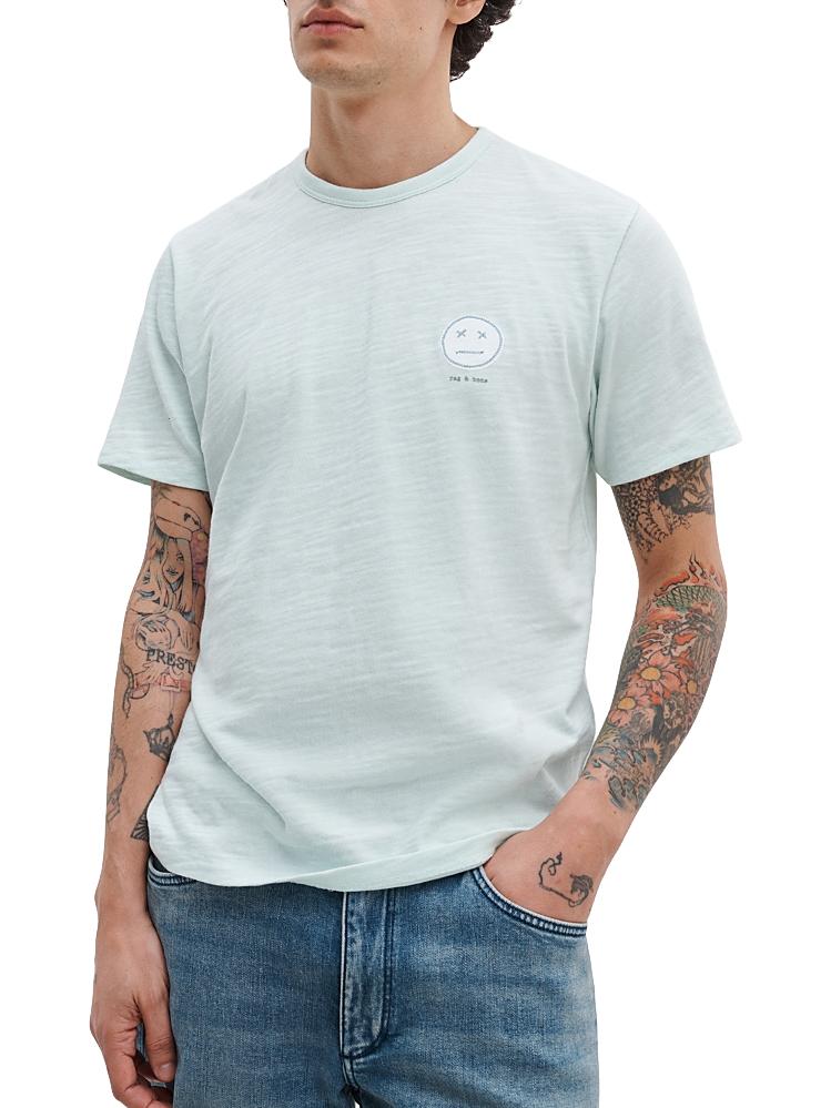 RAG & BONE sour face embroidered tee